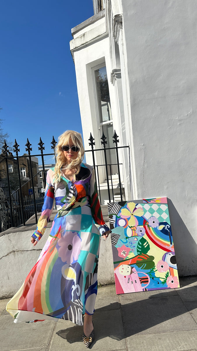 Suki Still Life Silk Chiffon Shirt – Olivia Rubin