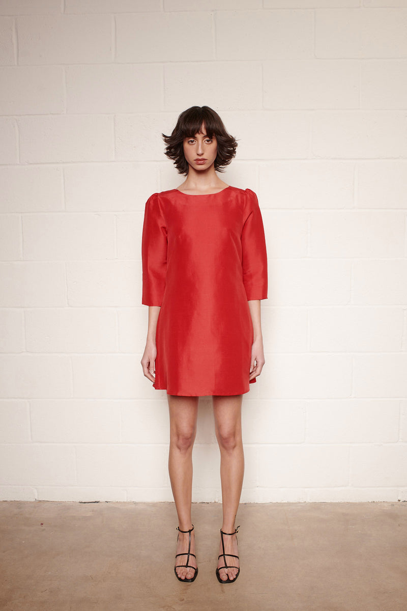 Noa Mini Red Bow Dress – Olivia Rubin