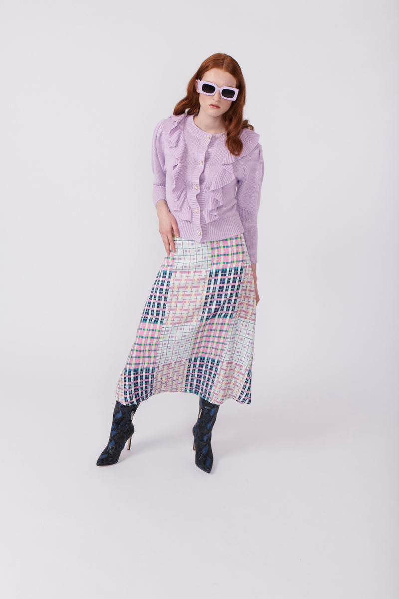 Jasmine Check Mix Skirt SAMPLE – Olivia Rubin