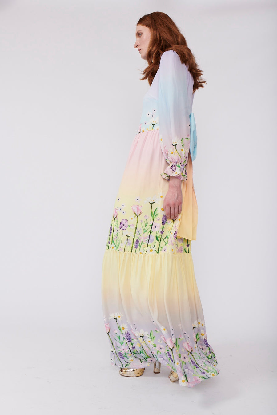 Appolina Ombre Floral Gown RENTAL – Olivia Rubin